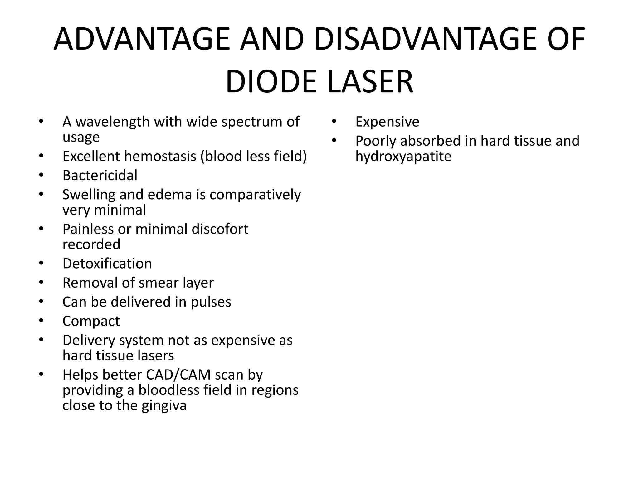 DIODE LASER MECHANISM OF ACTION | PPTX