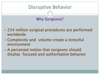 Defining disruptive behavior | PPTX