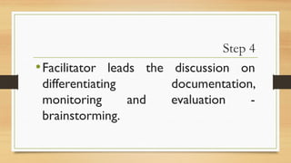 Defining Documentation, Monitoring, and Evaluation (M&E)..pptx