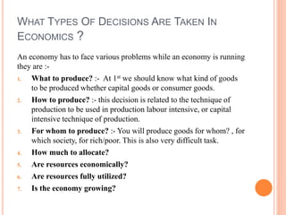 Defining economics assignment | PPTX