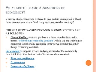 Defining economics assignment | PPTX