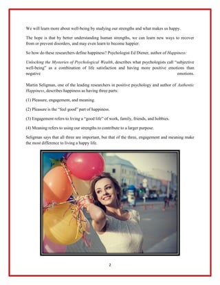 Defining happiness | PDF