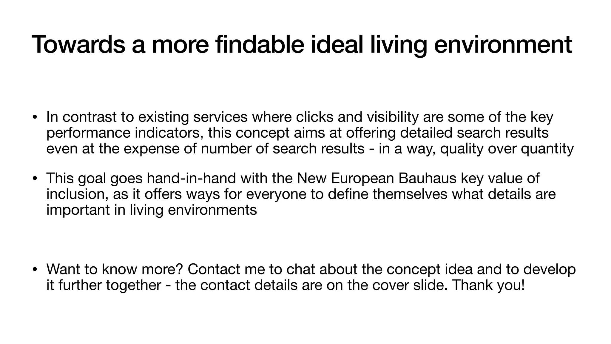 Defining ideal living environments - Concept idea | PPT | Free Download
