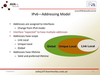 Como definir un esquema de direcciones IPv6 | PPT