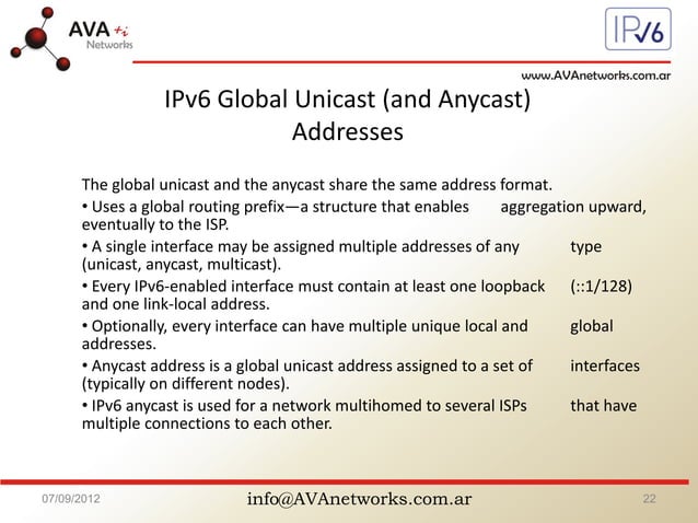 Como definir un esquema de direcciones IPv6 | PPT