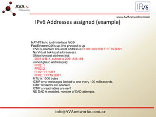 Como definir un esquema de direcciones IPv6 | PPT