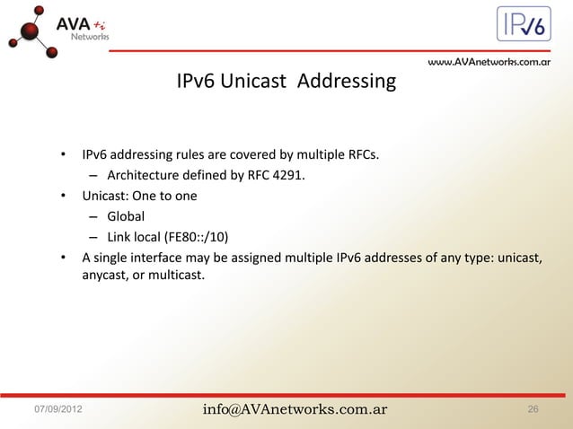 Como definir un esquema de direcciones IPv6 | PPT