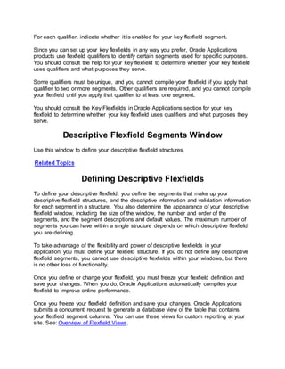 Defining key flexfields | DOCX