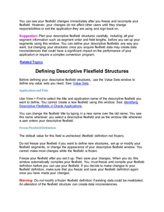 Defining key flexfields | DOCX