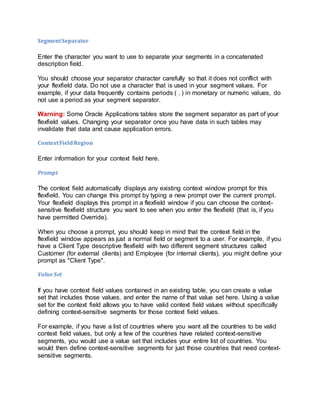 Defining key flexfields | DOCX