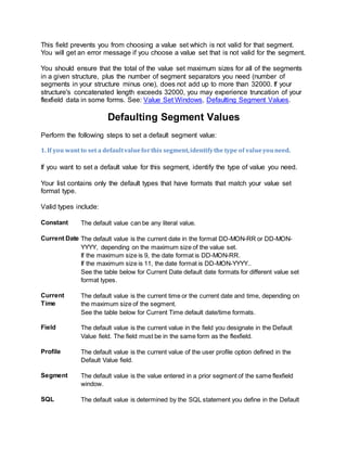 Defining key flexfields | DOCX