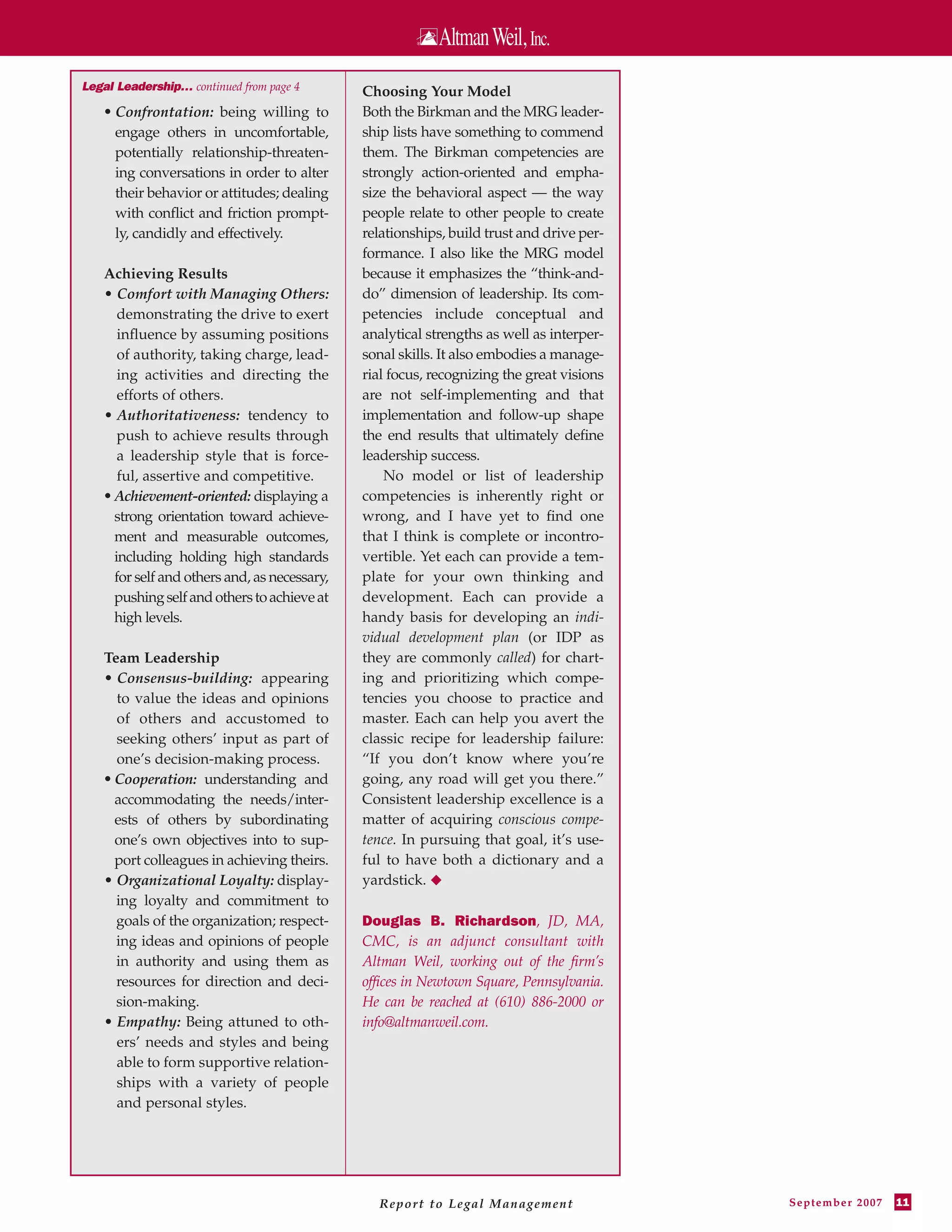 Defining Legal Leadership | PDF