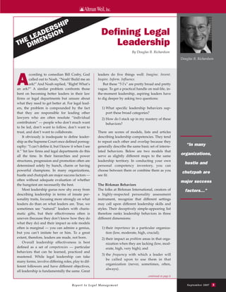 Defining Legal Leadership | PDF