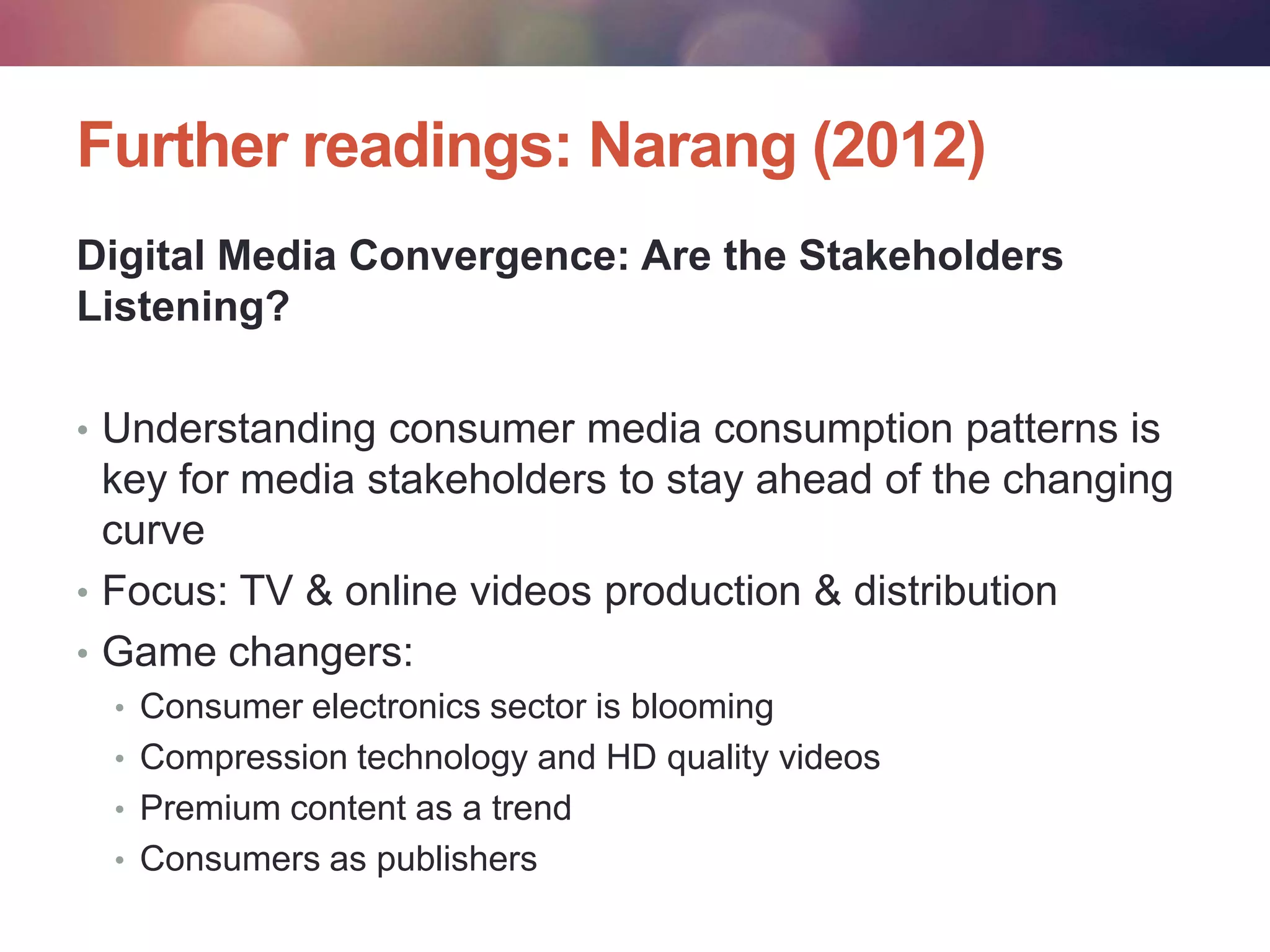 Defining Media Convergence | PPTX