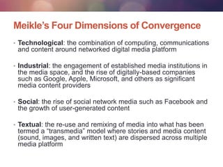 Defining Media Convergence | PPTX