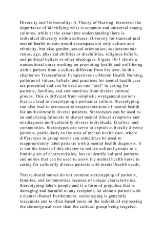 Defining Mental Health Within a Transcultural Nursing Perspective.docx