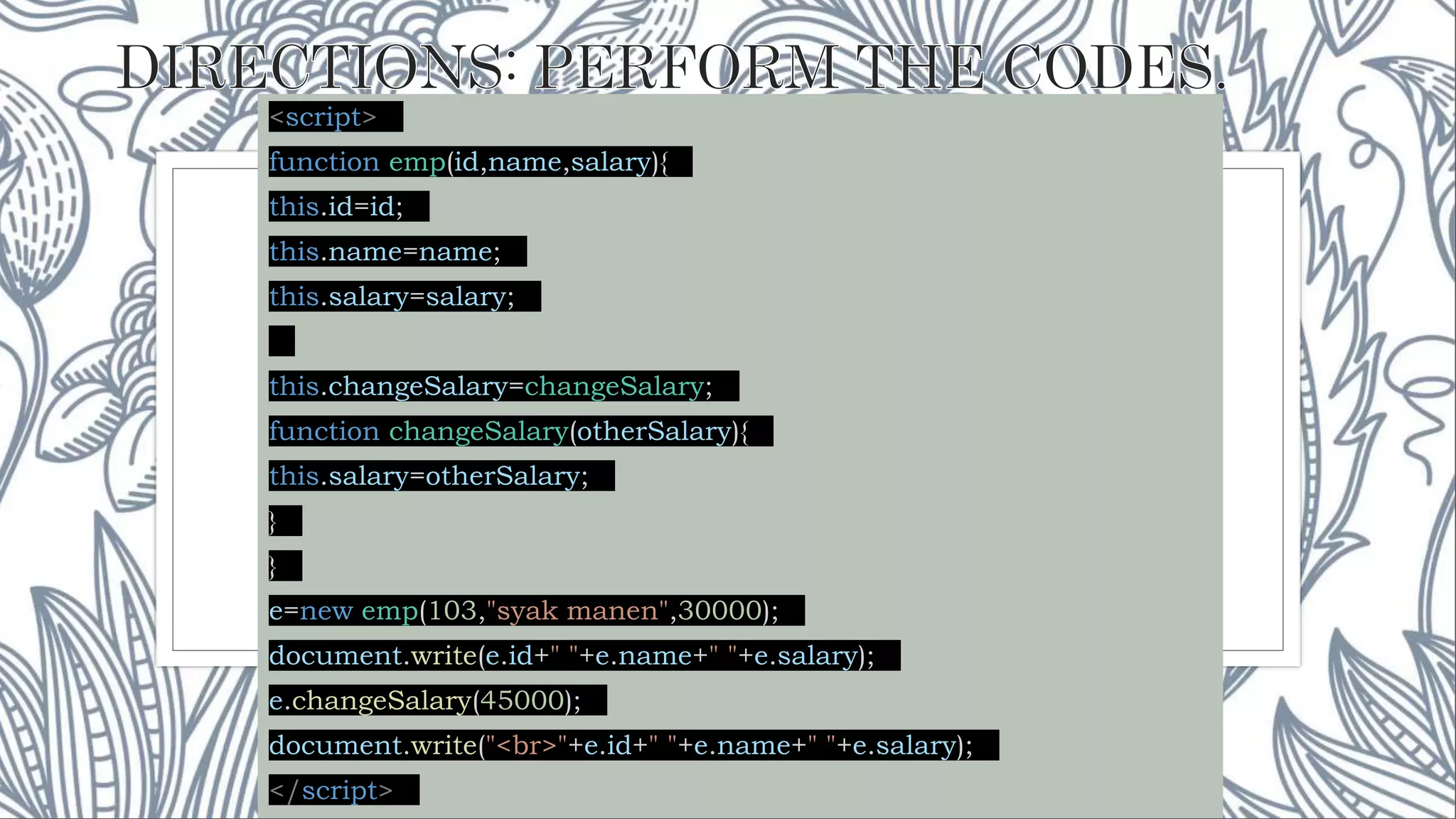 Defining method in JavaScript object.pptx Defining method in JavaScript object.pptx