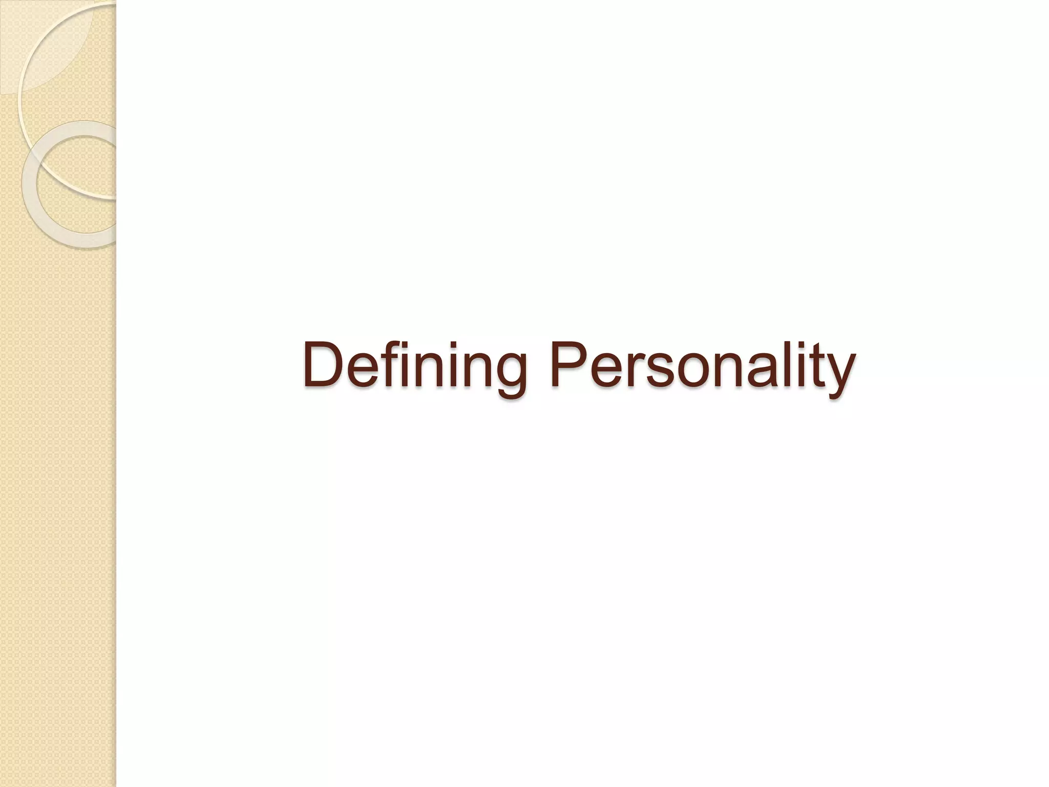 Defining negotiation personality | PPT