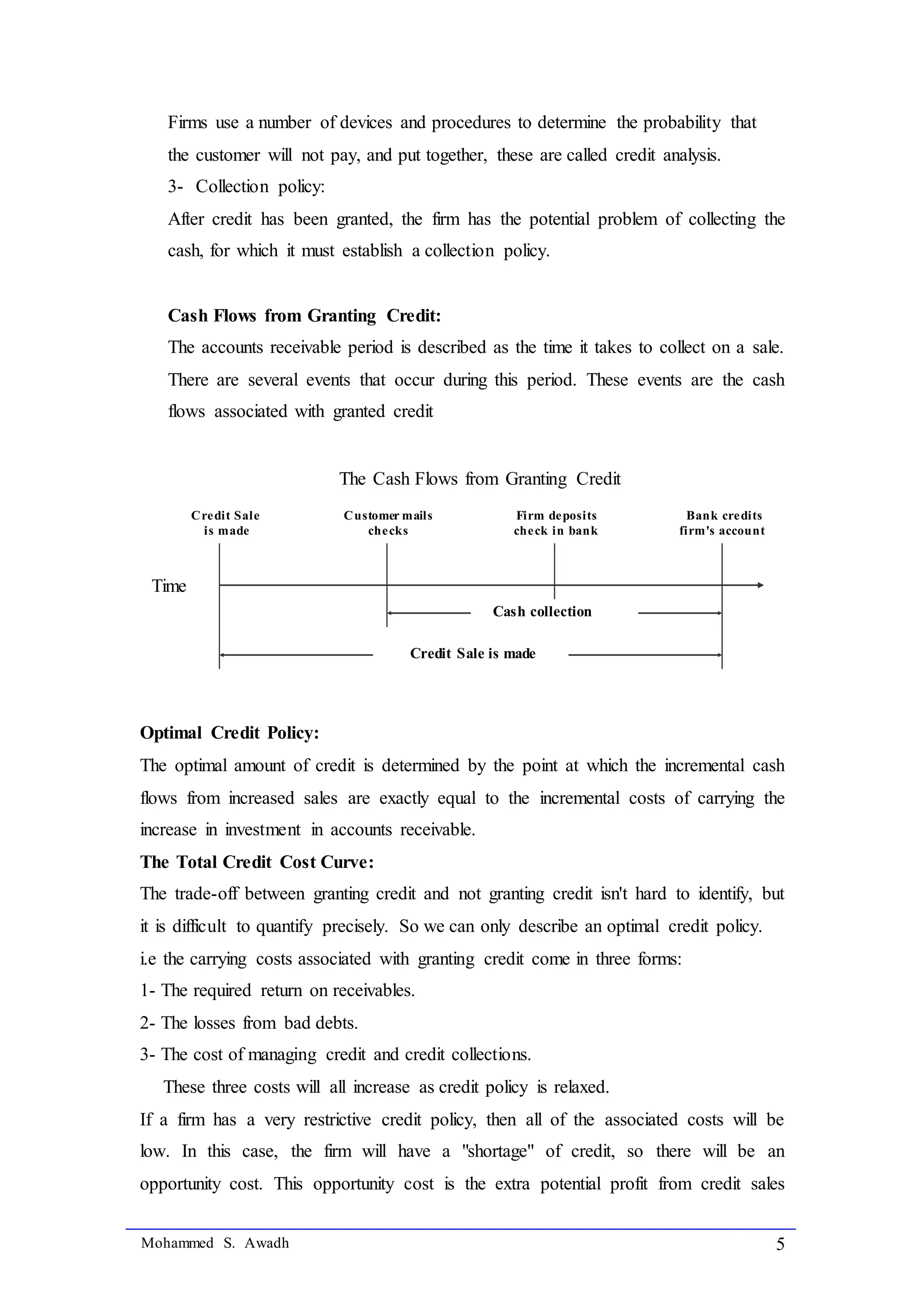 Defining optimum credit policy1 | DOCX