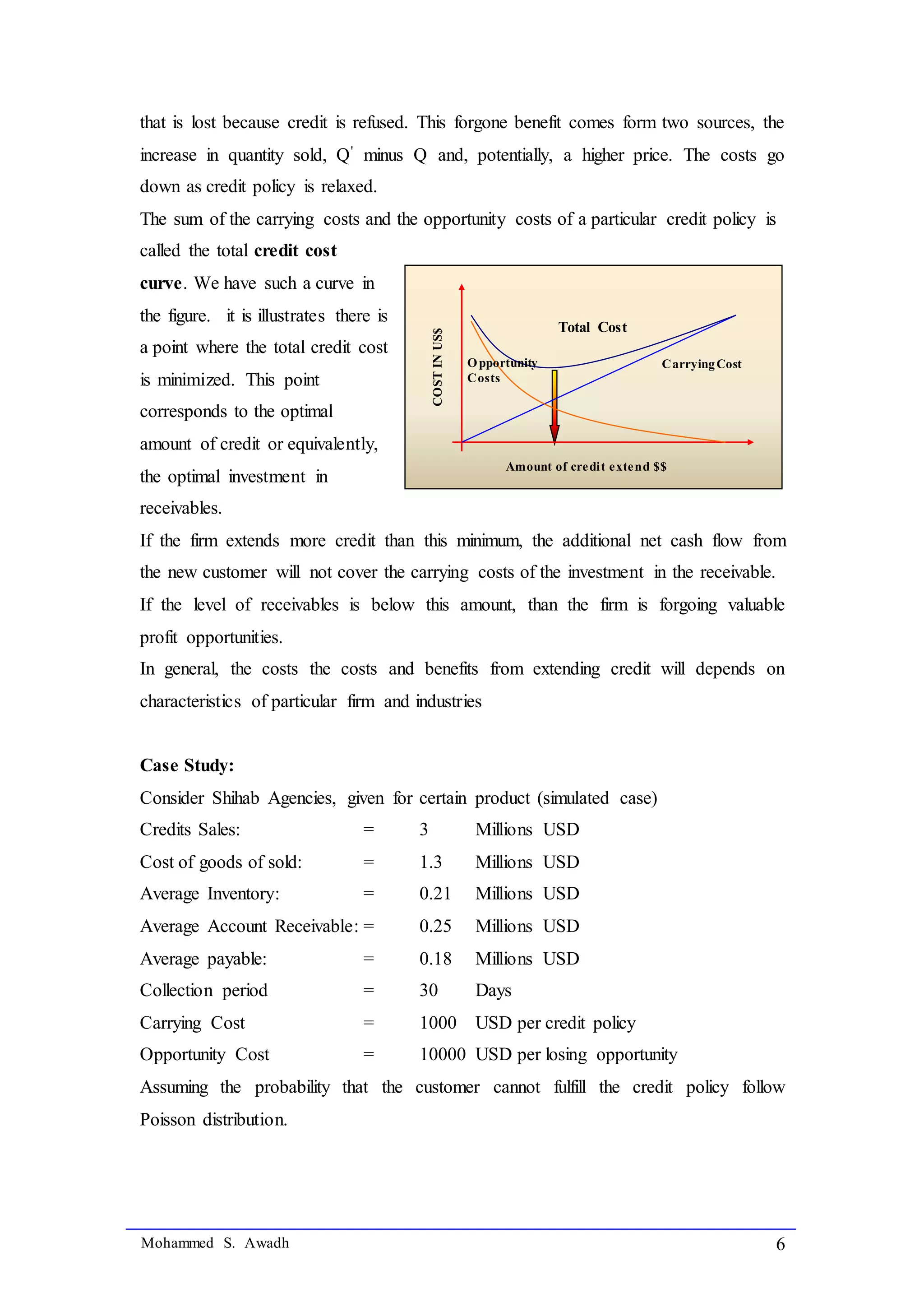 Defining optimum credit policy1 | DOCX