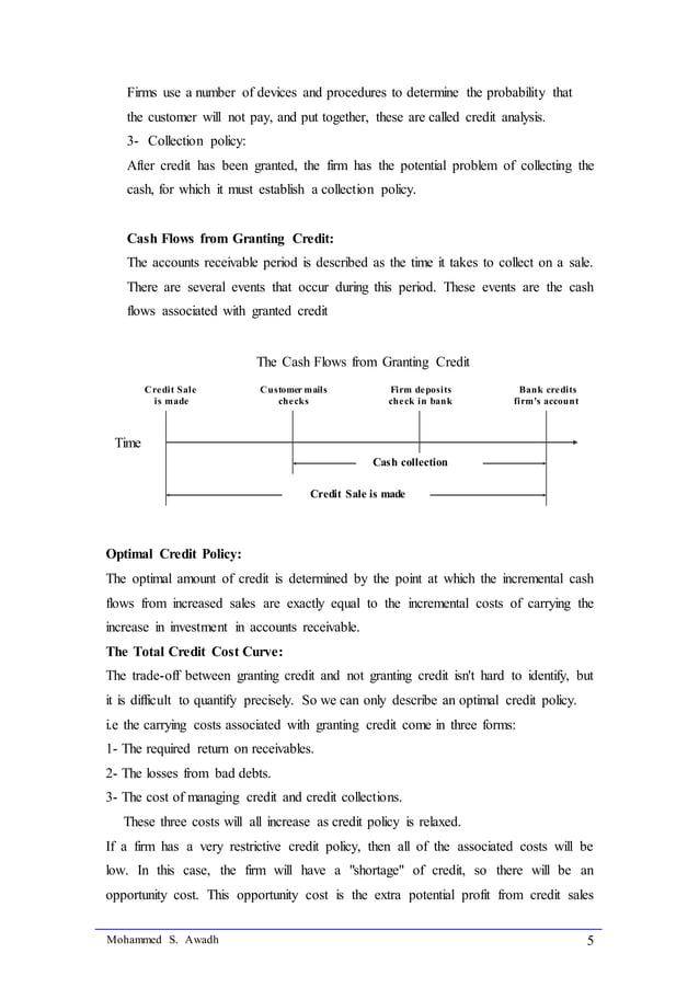 Defining optimum credit policy1 | DOCX