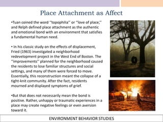 Defining place attachment | PPTX