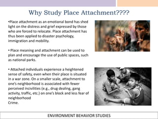 Defining place attachment | PPT