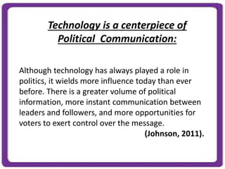 Defining political communication, political coverage & reality | PPTX