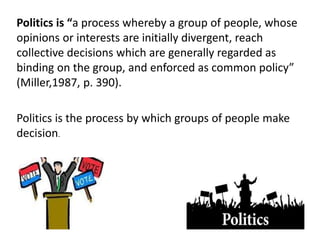 Defining political communication, political coverage & reality | PPTX
