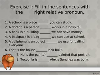 Defining relative clauses for kids | PPT