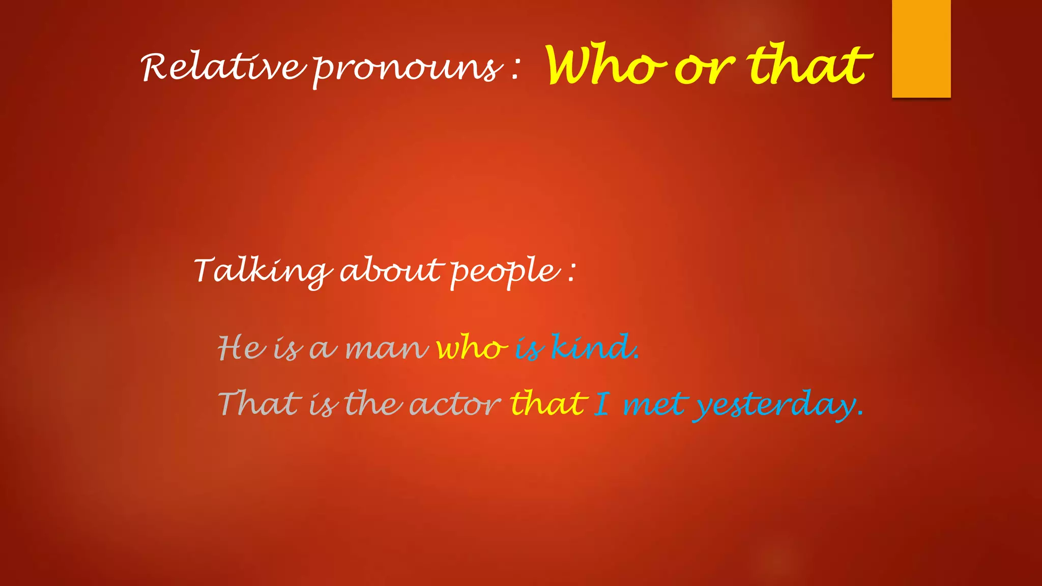 Defining relative clauses presentation | PPTX