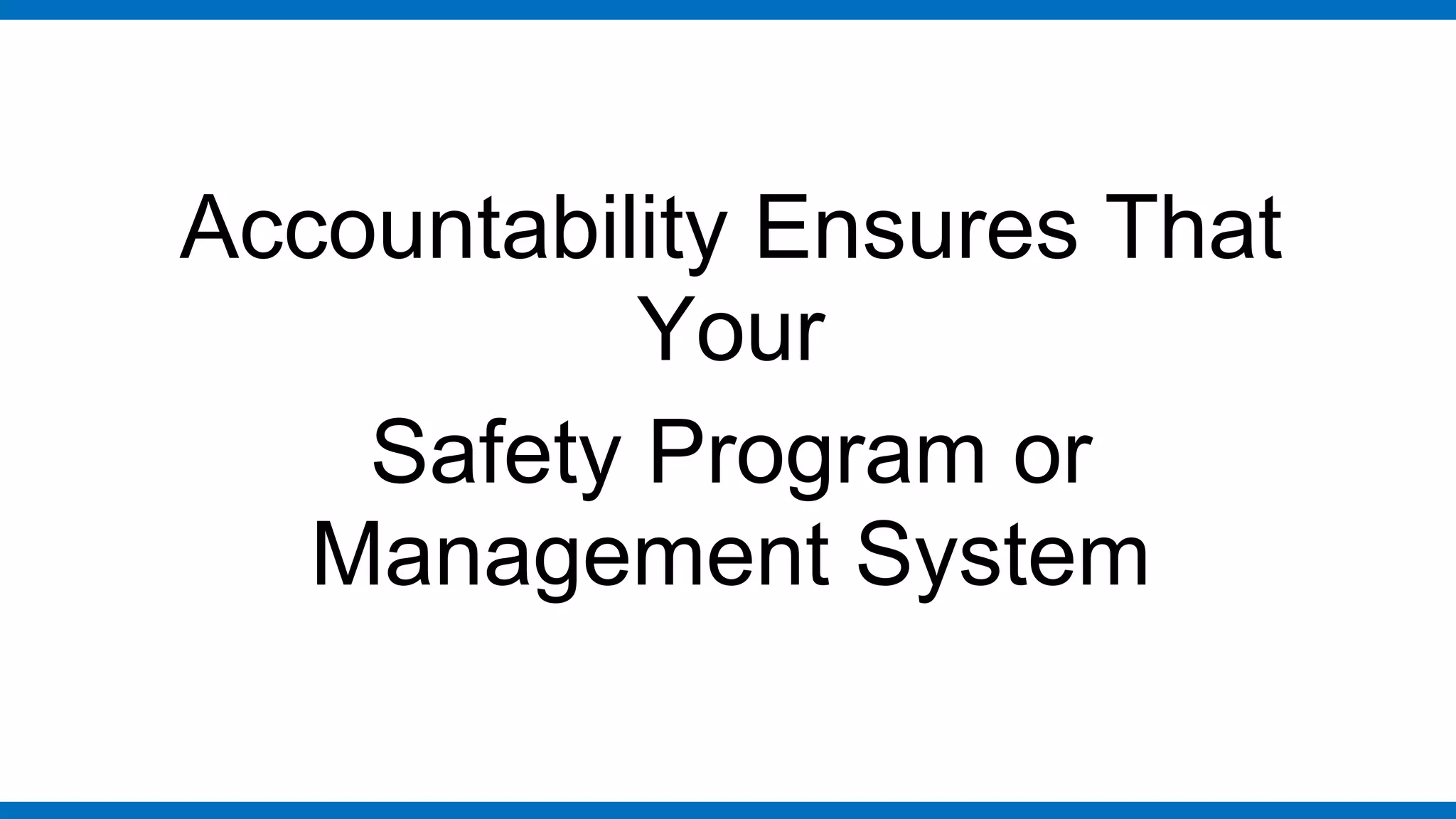 Defining Safety Accountability | PDF