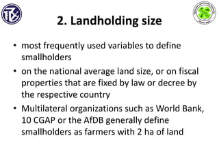Defining Smallholder Farmers| Kiran Timilsina | PPTX