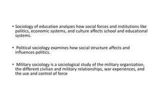 Defining Social Sciences disciplines and idas in applied social science ...
