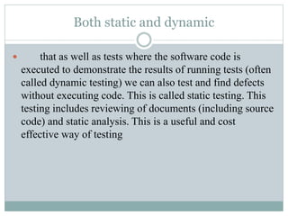 Defining software testing | PPT