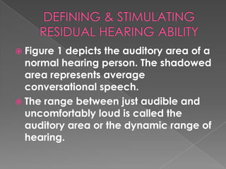 Defining & stimulating residual hearing ability | PPTX
