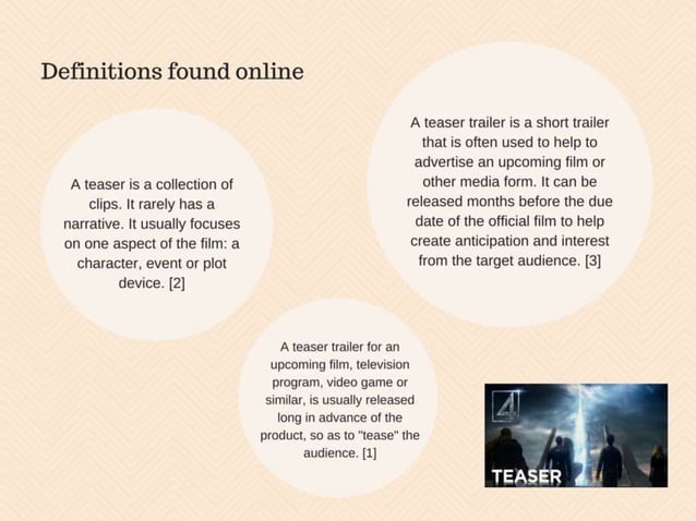 Defining teaser trailer | PPT