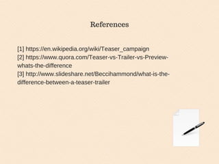 Defining teaser trailer | PPT