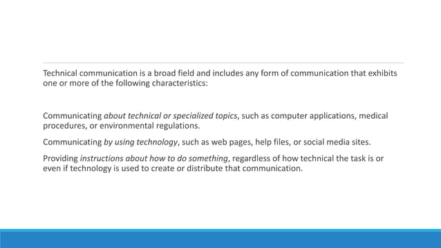 Defining technical communication | PPT