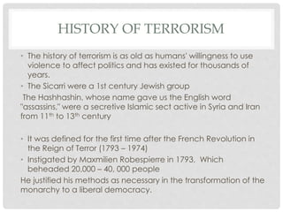 Defining terrorism..2 | PPTX