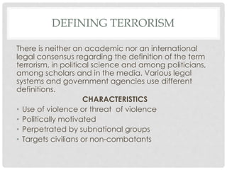 Defining terrorism..2 | PPT