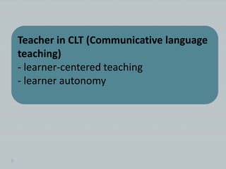 Defining tesol roles of teacher | PPT