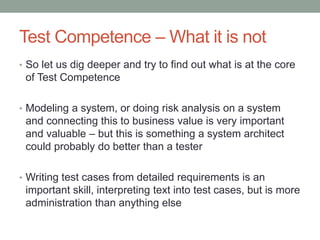 Defining Test Competence | PPT