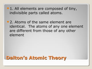 Defining the atom notes | PPT