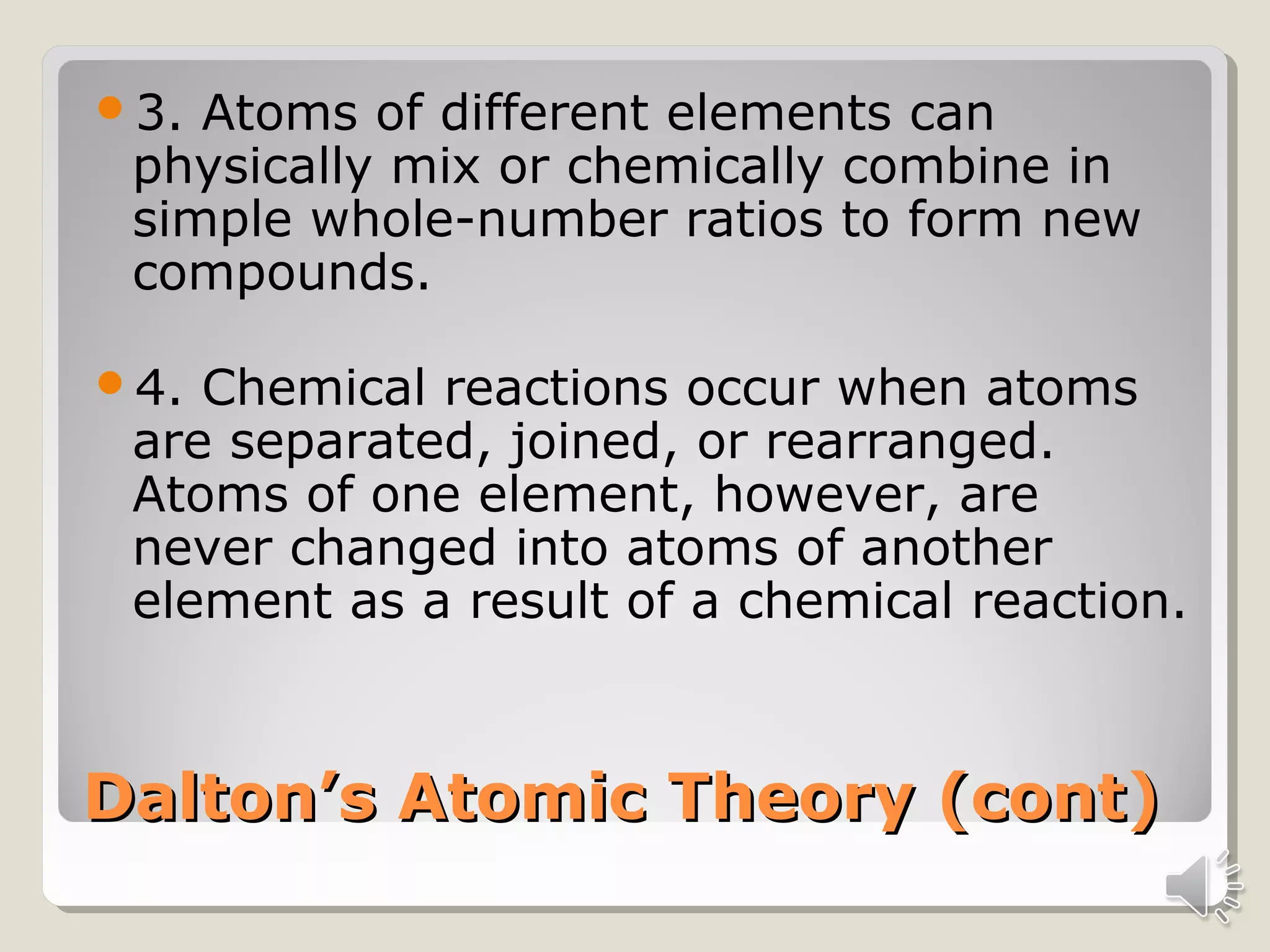 Defining the Atom | PPT