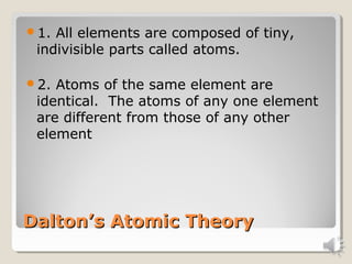 Defining the Atom | PPT