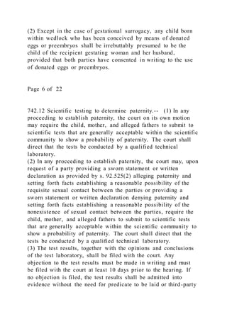 Defining the Child – Parent RelationshipEstablishing Pat | DOCX