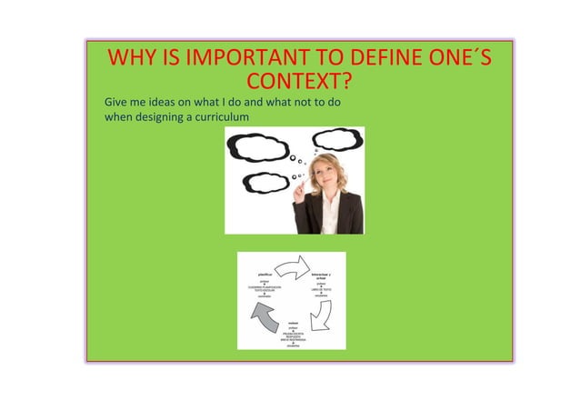 Defining the context presentation | PDF