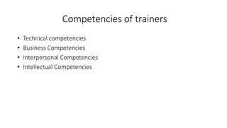 Defining the objective of the training program | PPTX