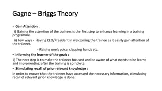 Defining the objective of the training program | PPTX